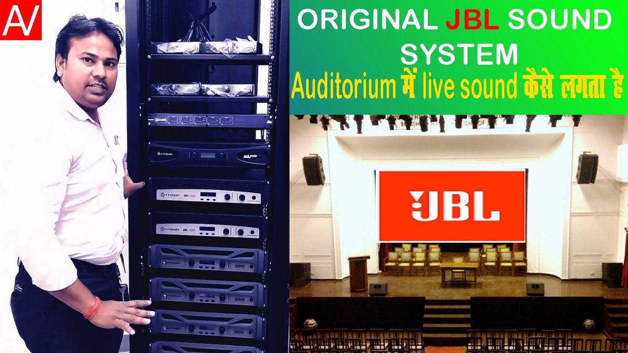 How to Auditorium Professional Sound Set up with JBL Crown Behringer ...
