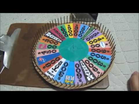 homemade wheel of fortune 108 - YouTube