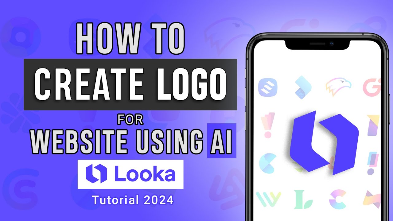 How to create logo for my website using AI - Looka tutorial 2025 - YouTube