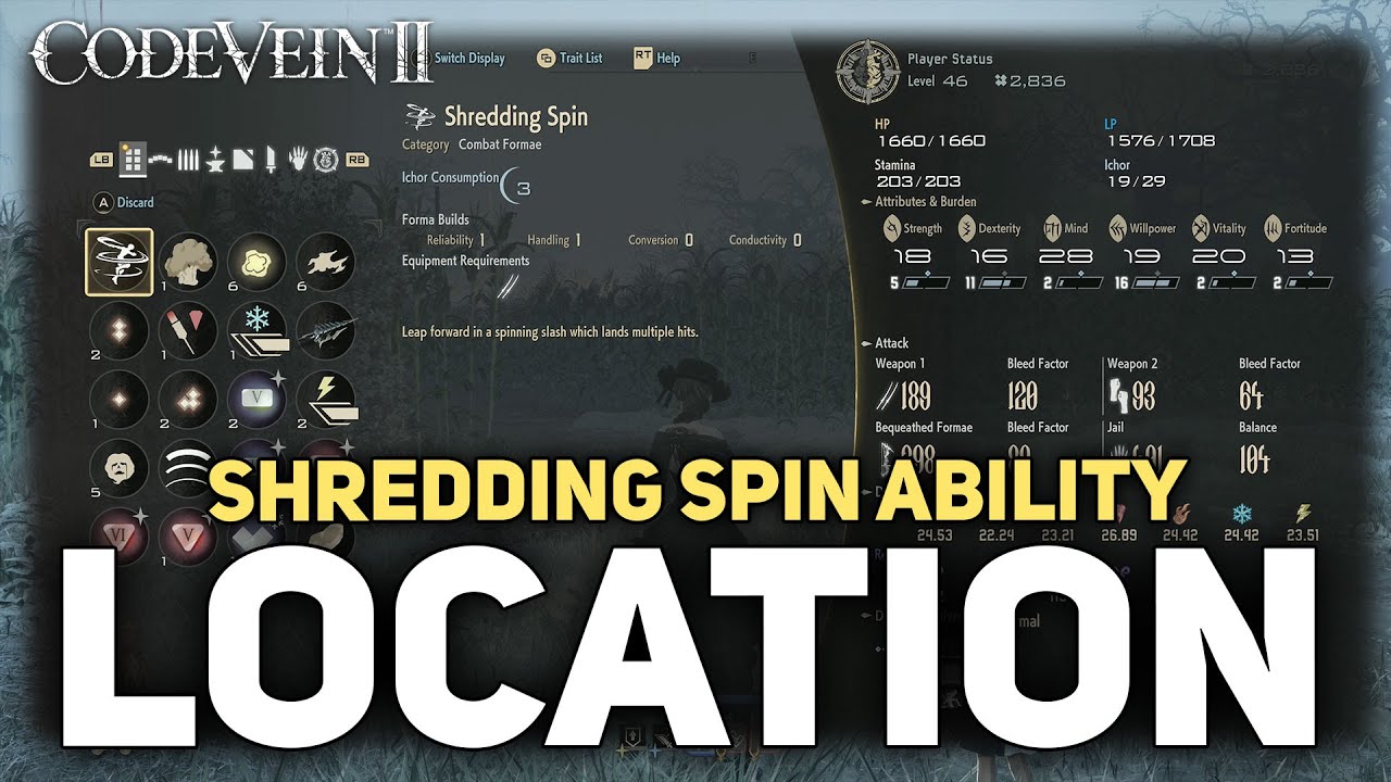 Code Vein 2 - How To Get Shredding Spin Attack - YouTube