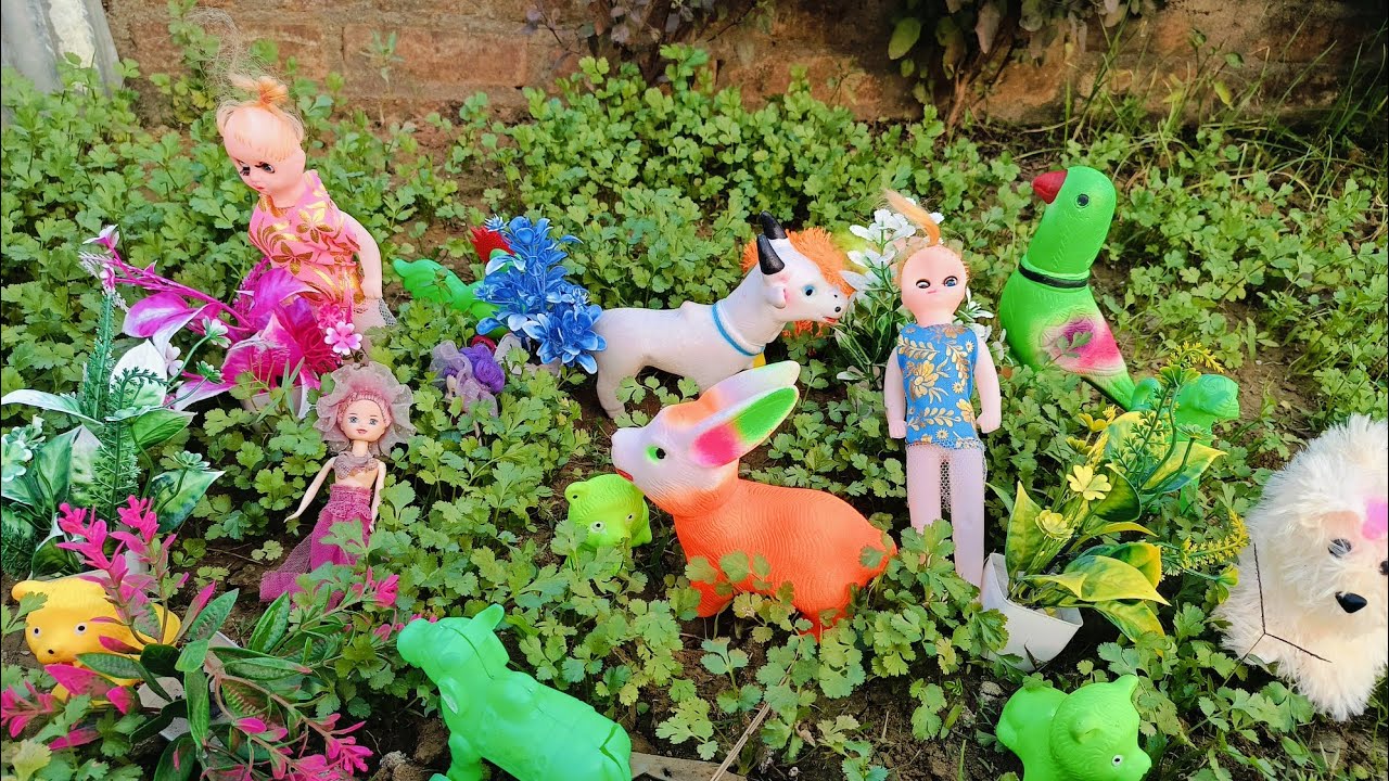 Gadi wala cartoon Barbie doll all day routine in Indian Village gudiya ...