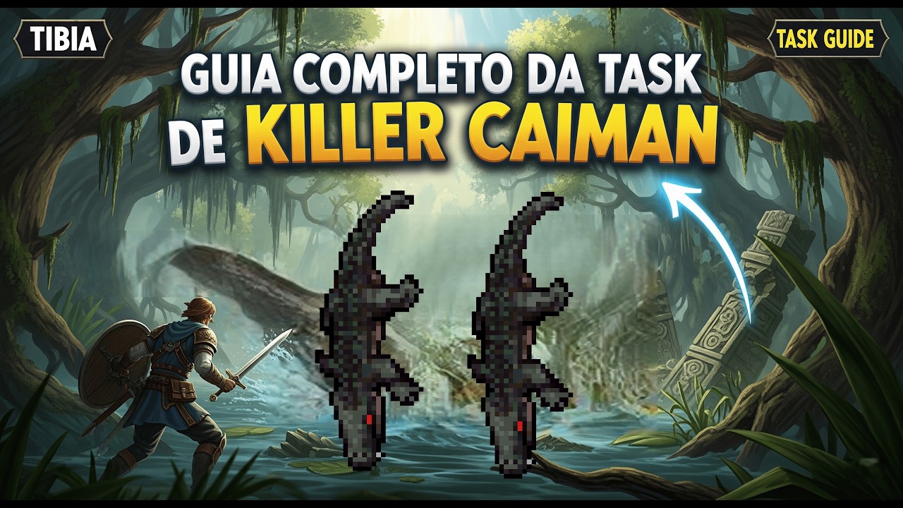 Tibia: Guia completo task de Killer Caiman - YouTube