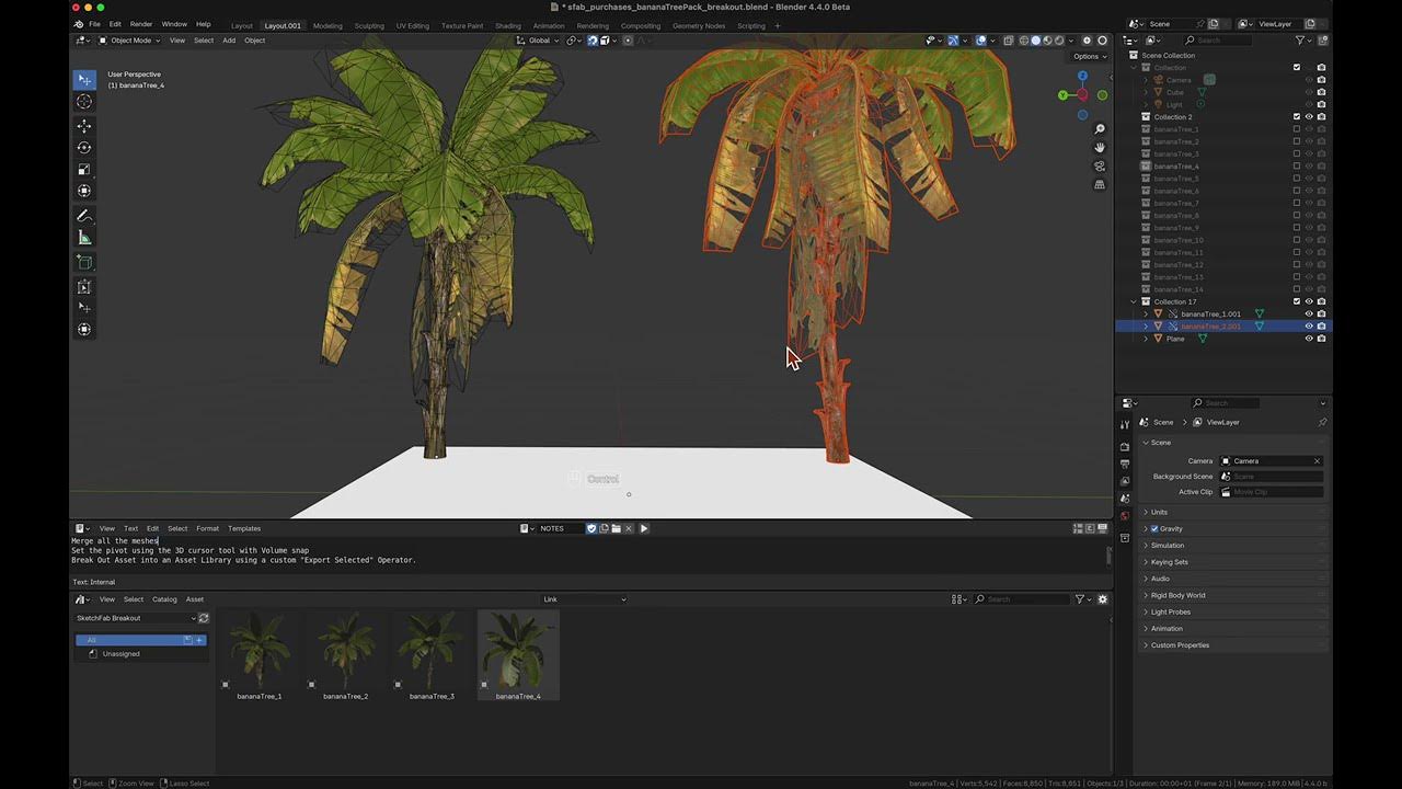 Blender Blog: Python scripting: Background export and asset creation - YouTube