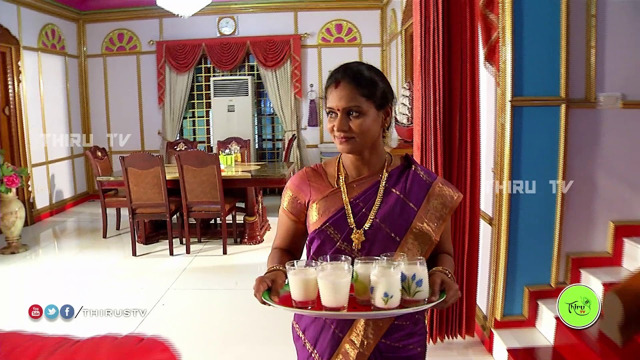 NATHASWARAM|TAMIL SERIAL|COMEDY|JOCEYAR & GOPI FAMILY DRINKING MILK ...