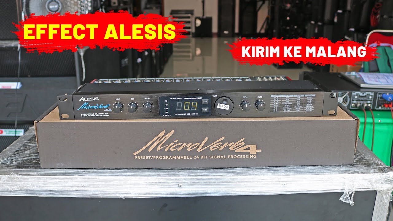 Effect VOCAL ALESIS Microverb 4 kirim ke malang - YouTube