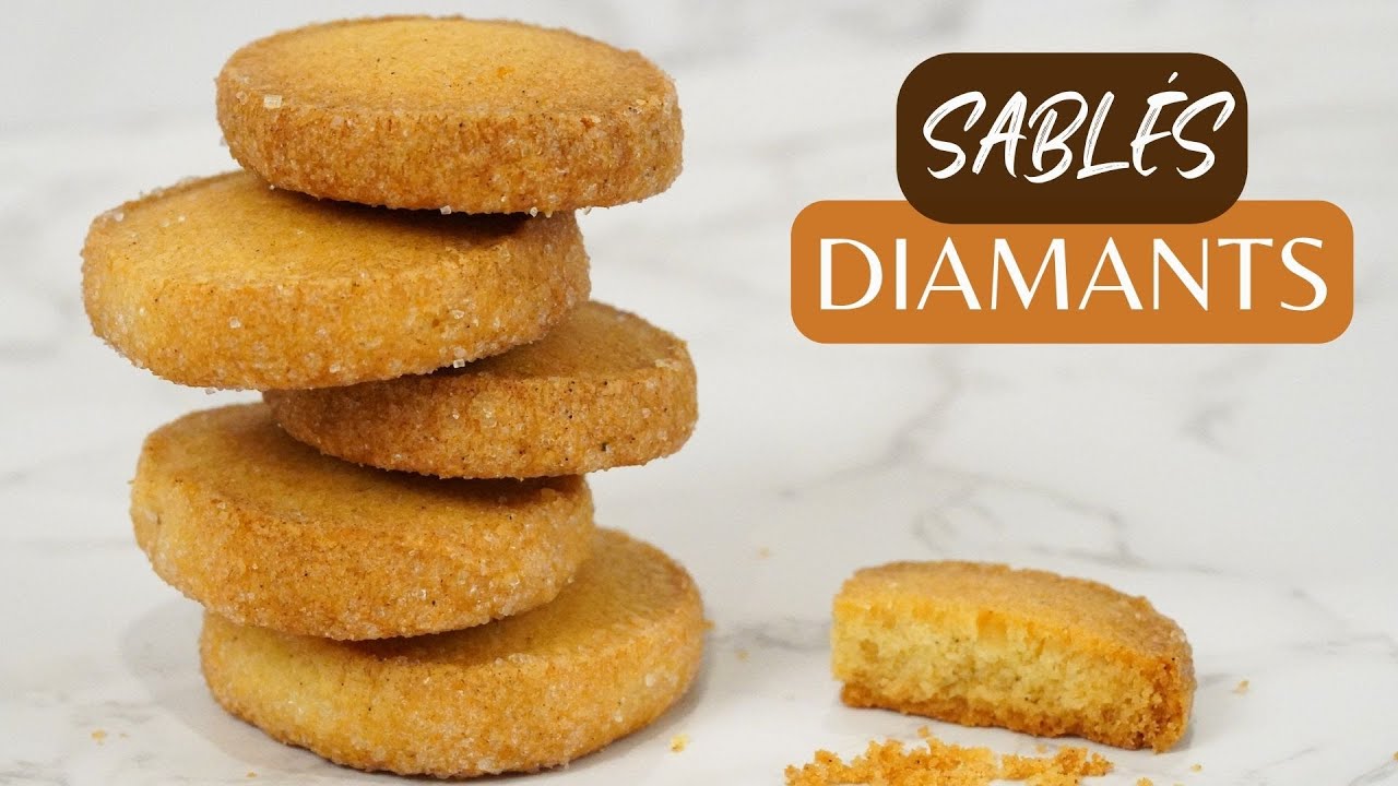 Sparkling Shortbread Cookies | Sablés Diamants - YouTube