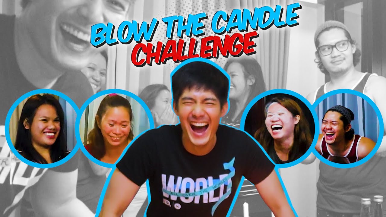 BLOW THE CANDLE CHALLENGE with SURPRISES and TWISTS | Robi Domingo ...