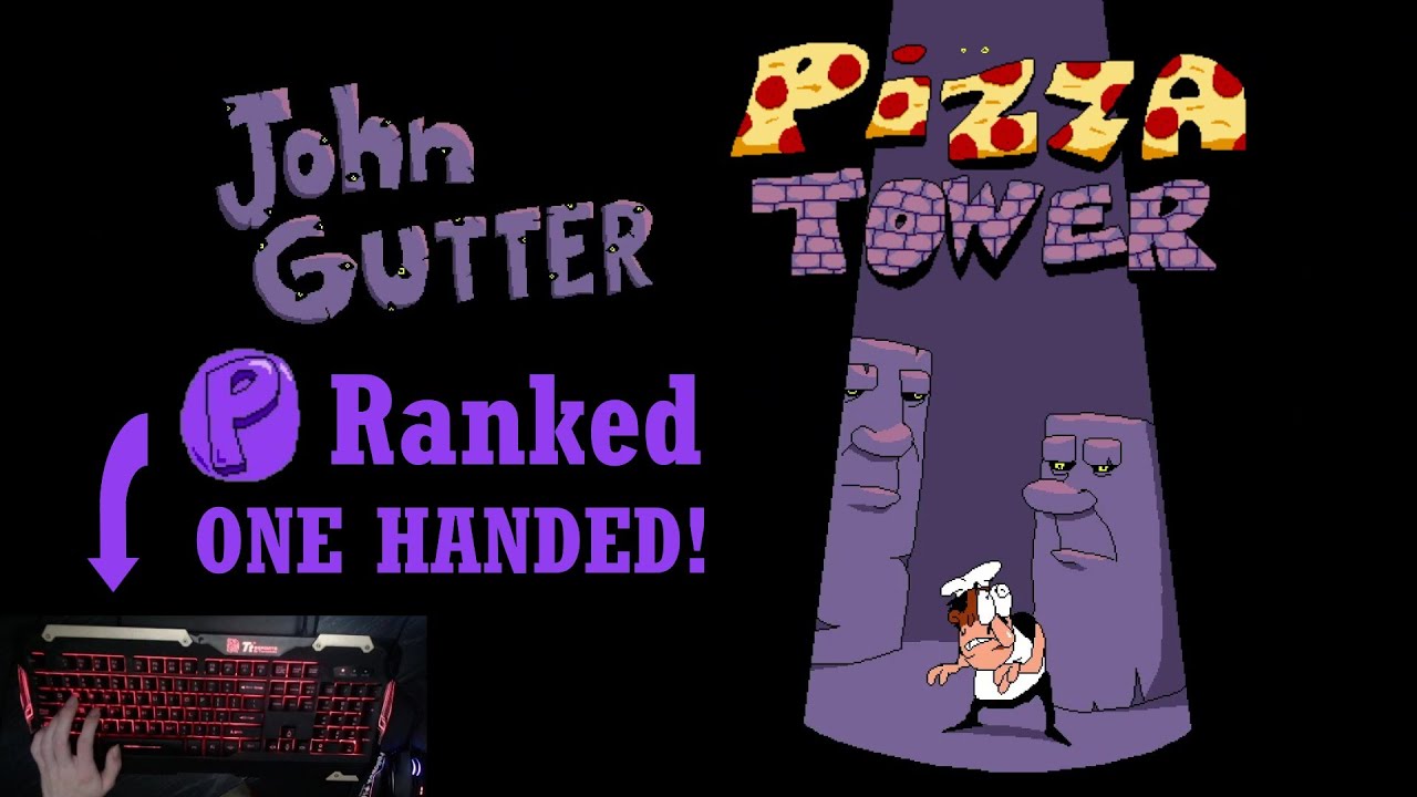 Pizza Tower: John Gutter P Rank One Handed - YouTube