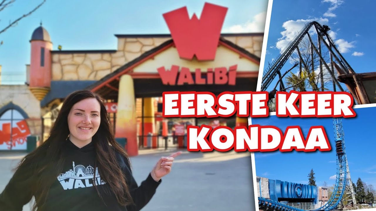 Walibi Belgium [VLOG] Voor het eerst in KONDAA & Alle achtbanen doen ...