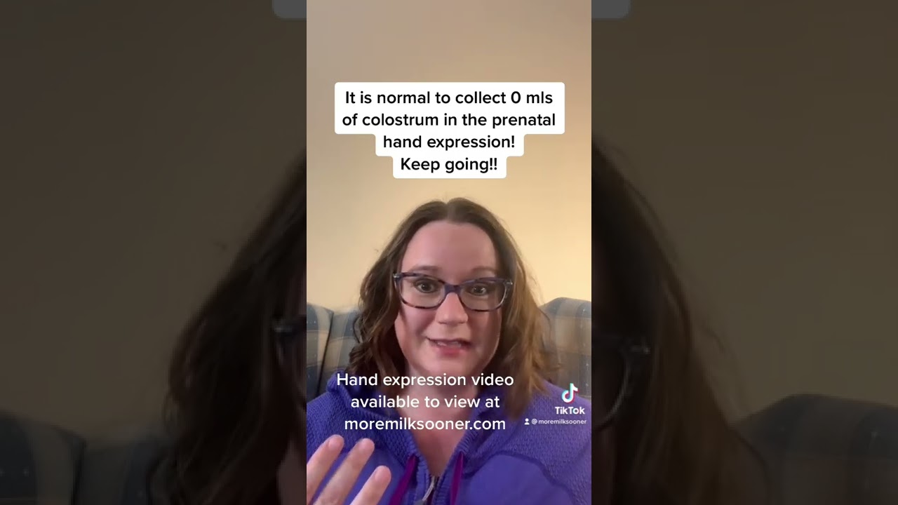 Sometimes you get no colostrum out when doing prenatal hand expression ...