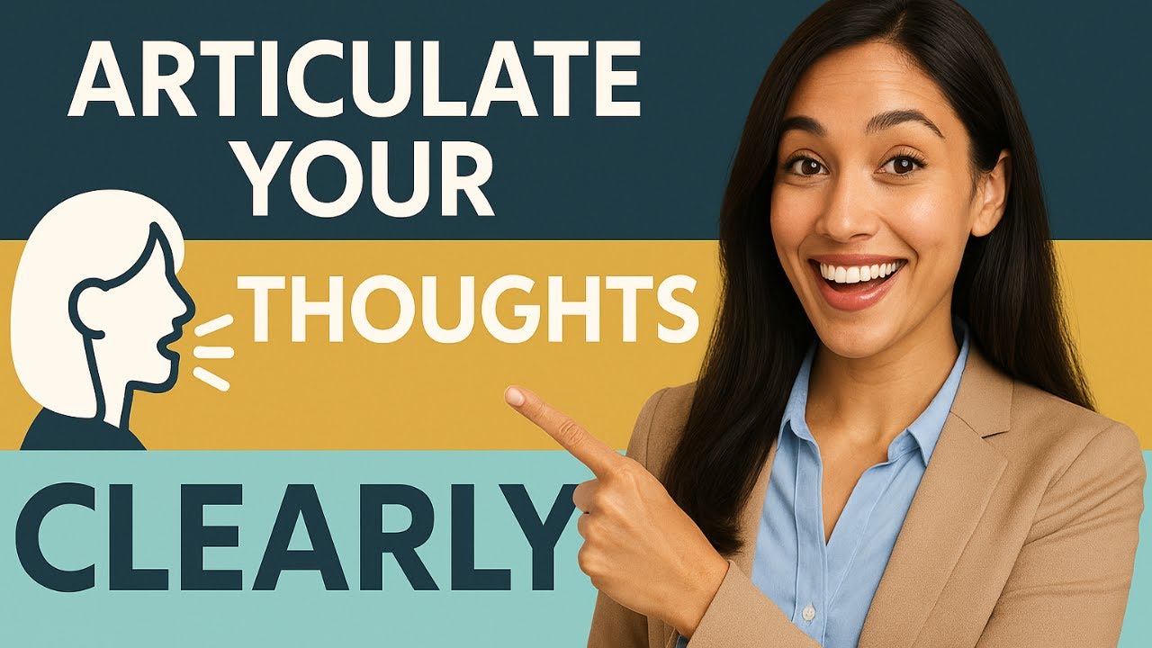 Articulate for thoughts clearly - YouTube