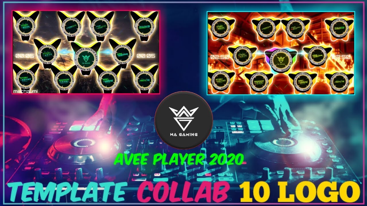 TEMPLATE COLLAB 10 LOGO || AVEE PLAYER 2020 - YouTube