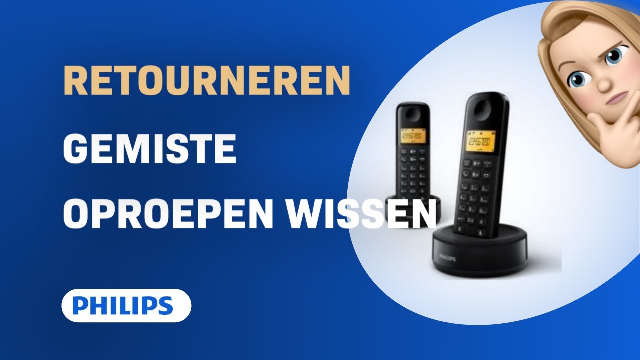 Hoe te Retourneren en Gemiste Oproepen Te Wissen op Philips D160 ...