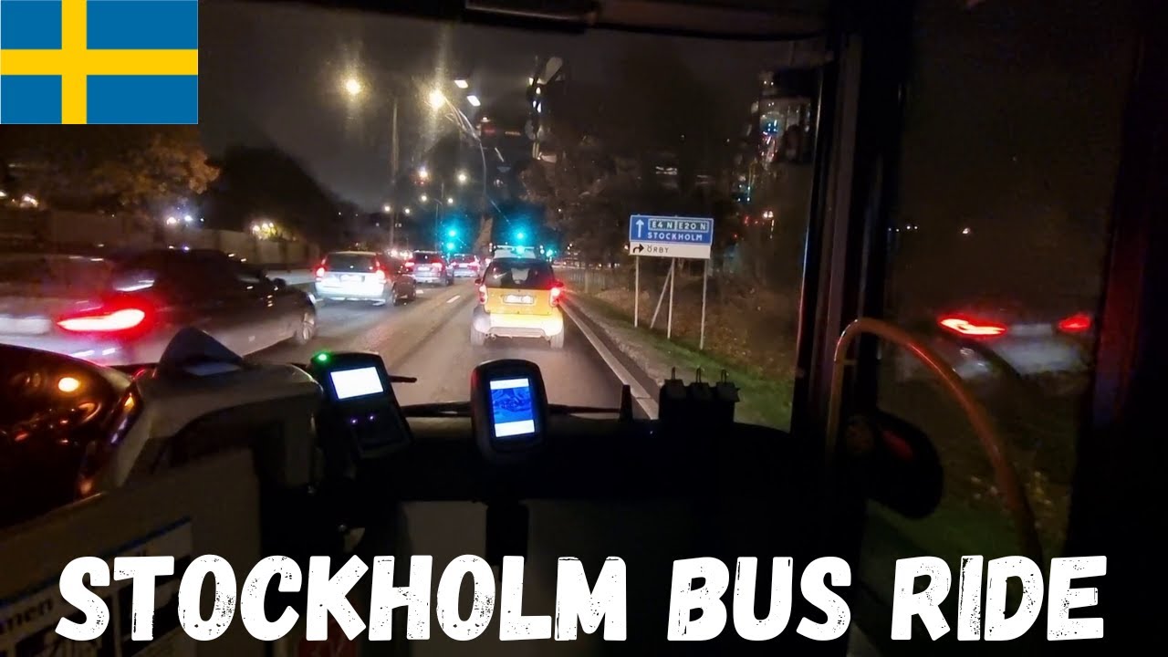 Stockholm-City Bus Ride| With Bus173|From Älvsjö StationTo ...