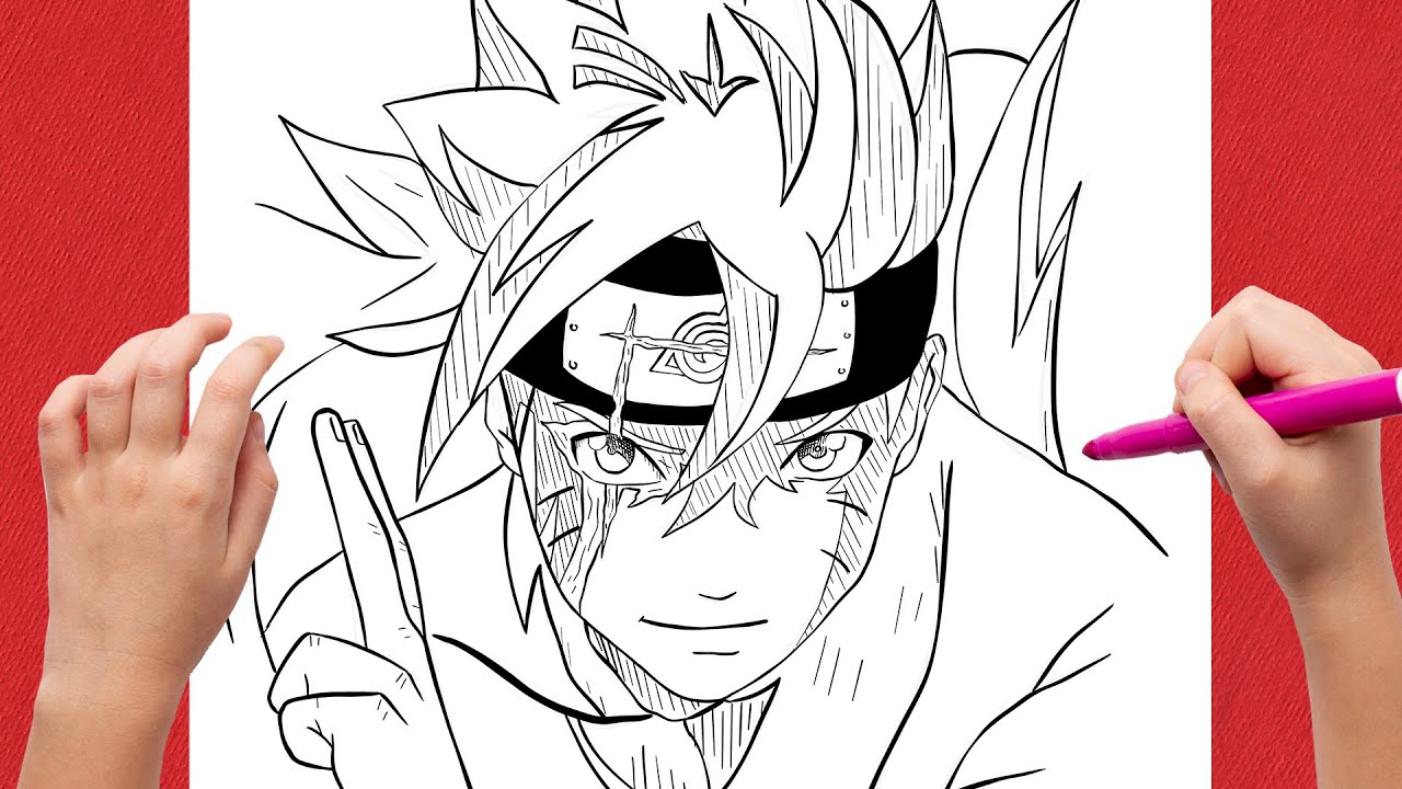 How to Draw Boruto Uzumaki 🎨 - YouTube