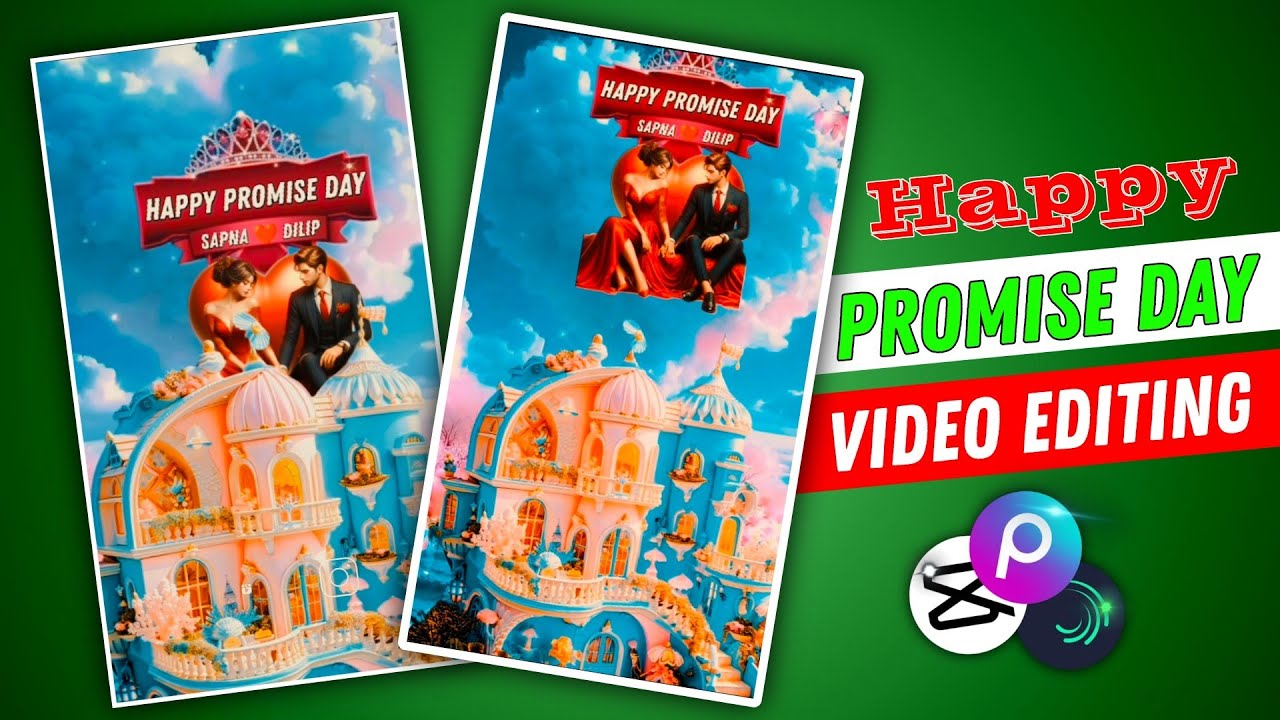 Promise Day Building Name Video Editing | Valentine's Day Reels Editing ...