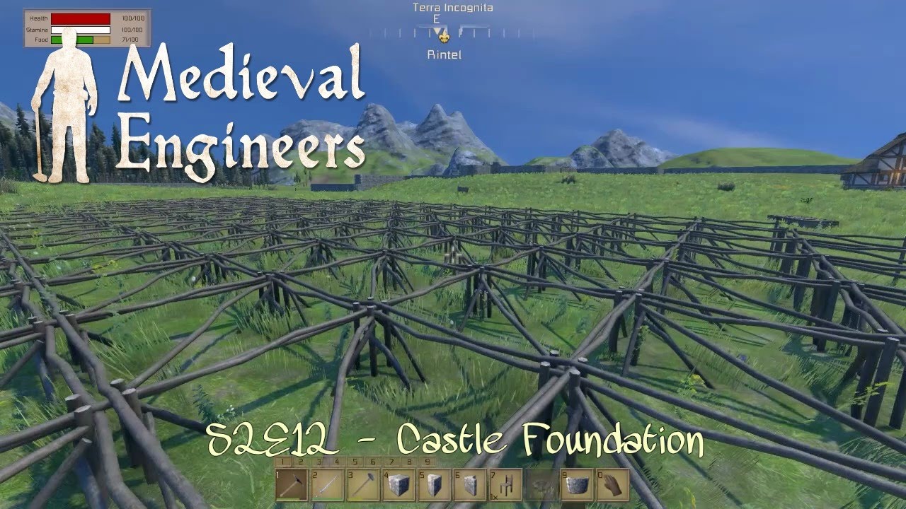 Medieval Engineers - S2E12 - Castle Foundation - YouTube