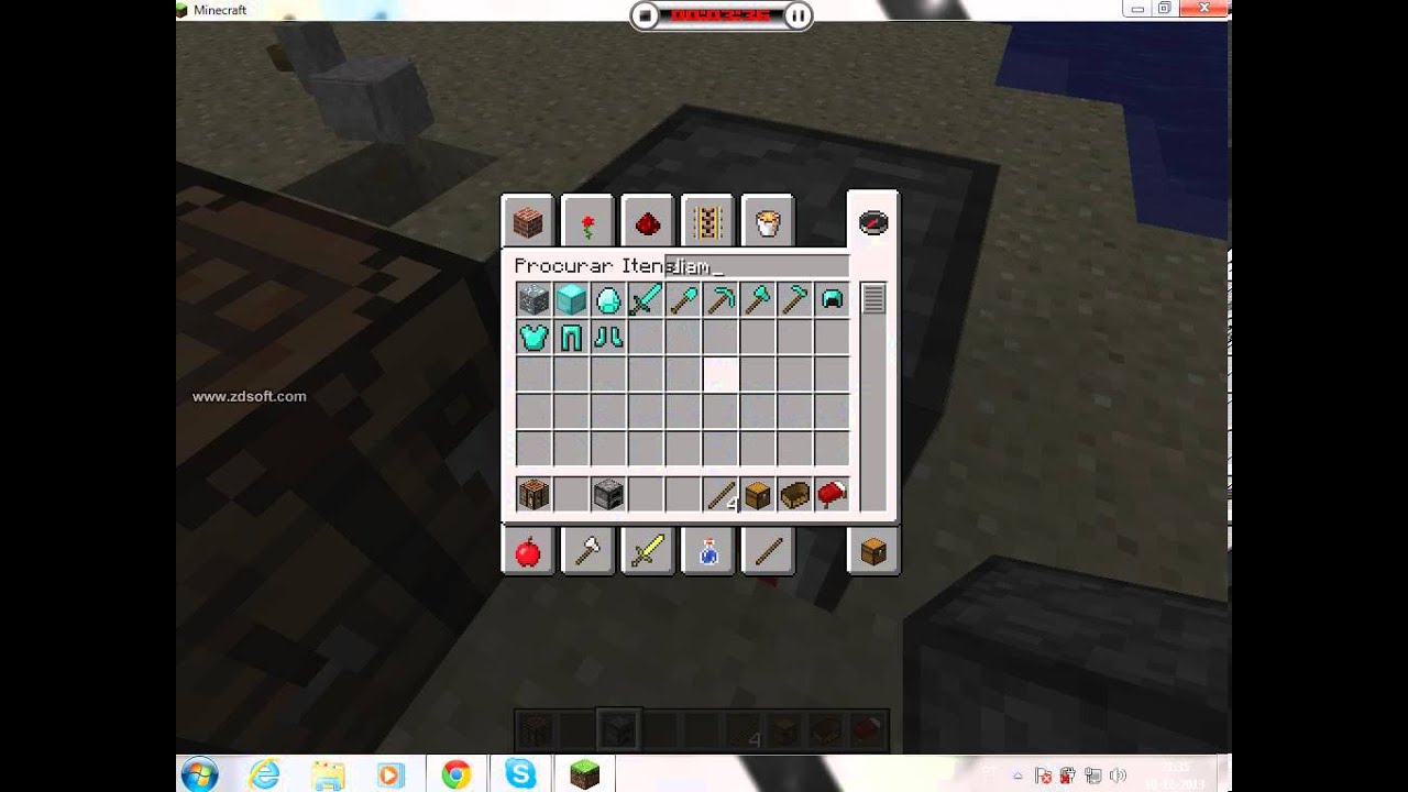 minecraft 1.5.2 como fazer: tigela guisado de cogumelos ,armadura,vidro ...