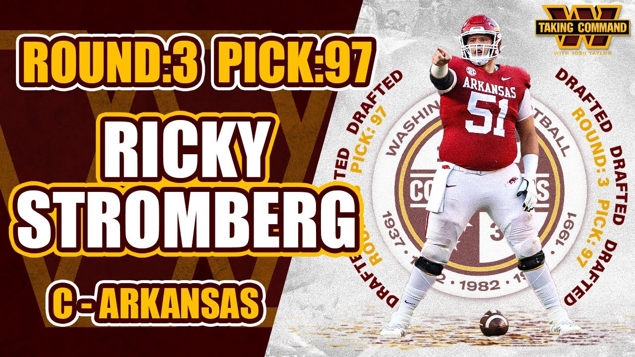 Washington Commanders Draft Picks: Round:3 Pick:97 Ricky Stromberg ...
