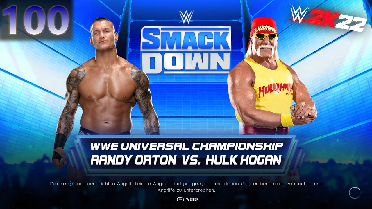 W2K22 1 vs 1 #100 Randy Orton vs Hulk Hogan - YouTube