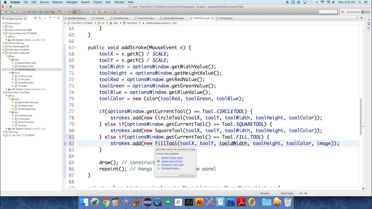Java Pixel Paint 18 Draw with Fill Tool - YouTube