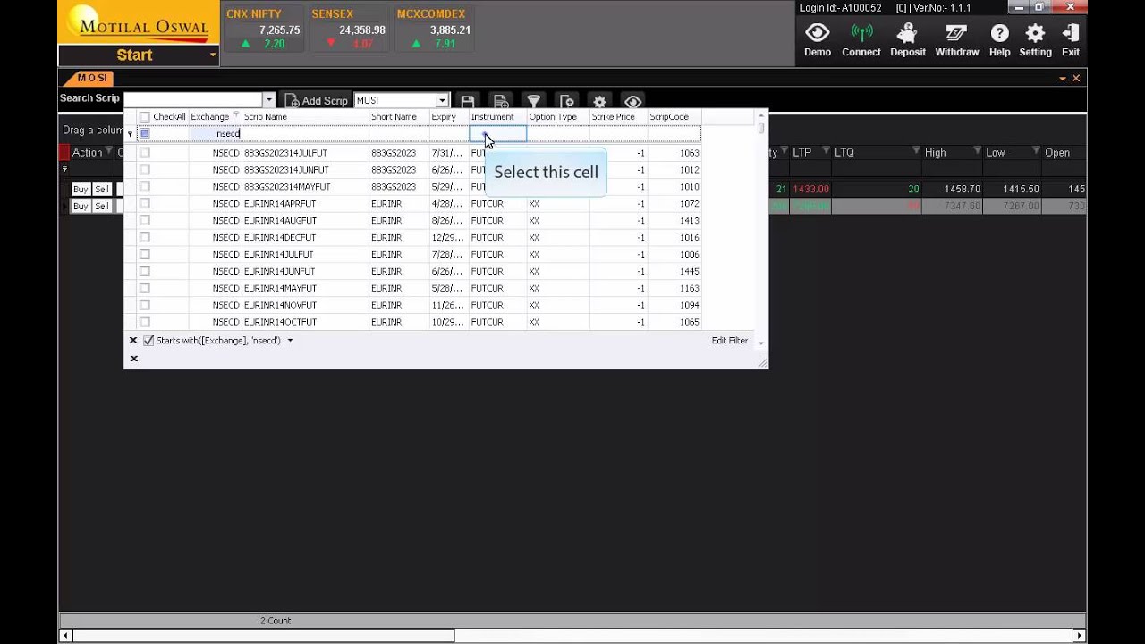 Add Scrip NSE & BSE Demo 01 - YouTube