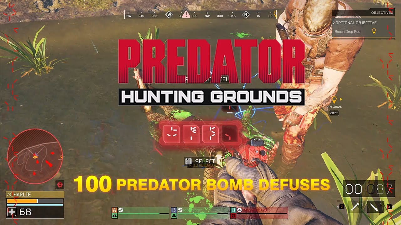 Predator Hunting Grounds - 100 Predator Bomb Defuses - YouTube