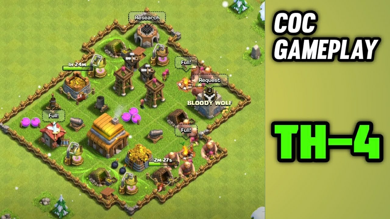 clash of clans th-4 attack || #coc - YouTube