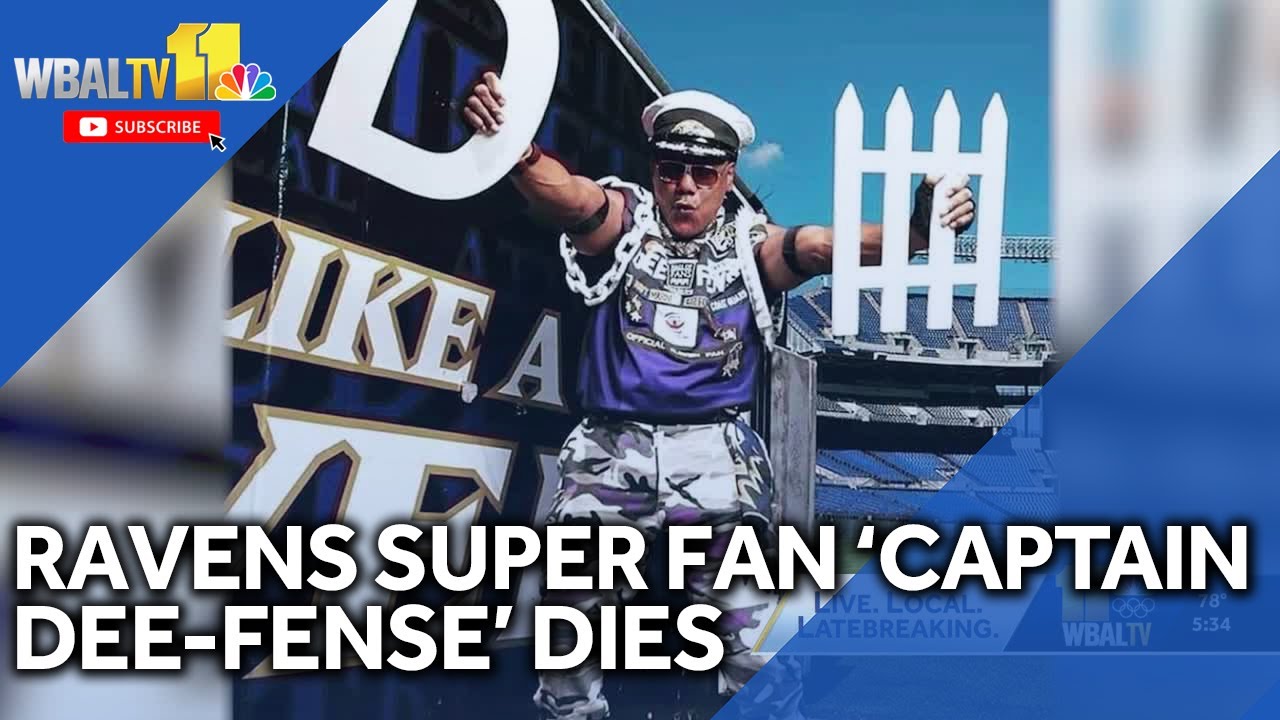 Ravens superfan 'Captain Dee-Fense' dies - YouTube