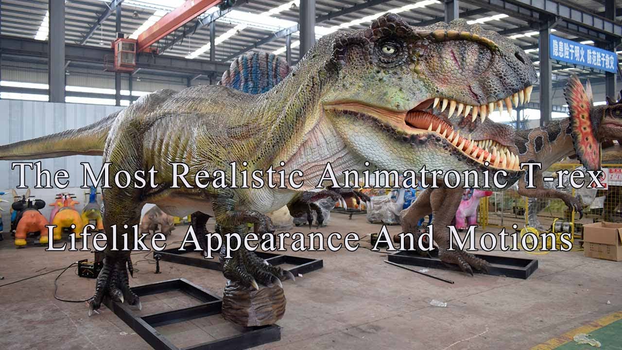 The Most Realistic Animatronic T-rex Statue We Made For Amusement Park ...