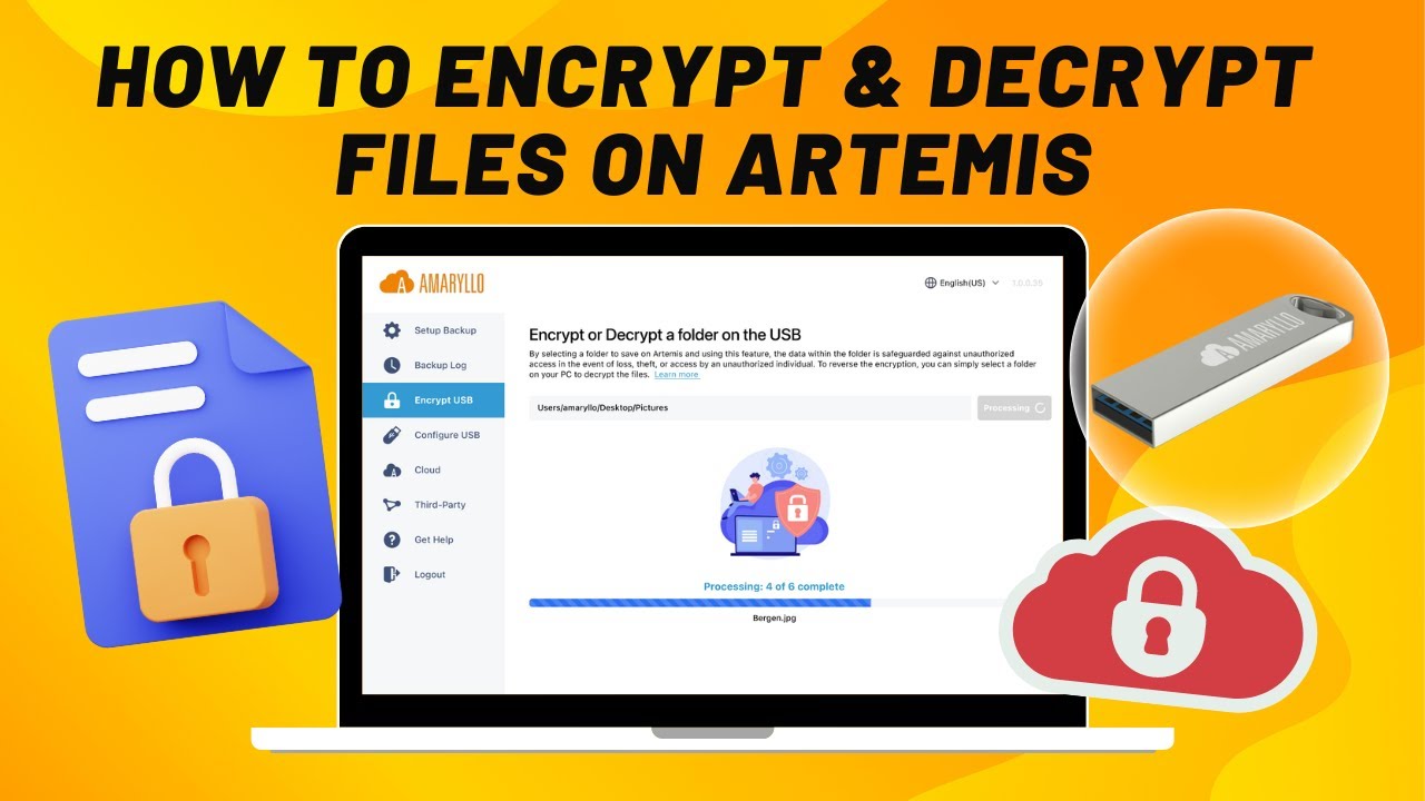 How to encrypt and decrypt files from Artemis - YouTube