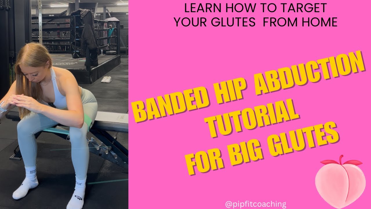 Banded Hip Abductions for a Big Bum || Banded Glutes Exercise || Home ...