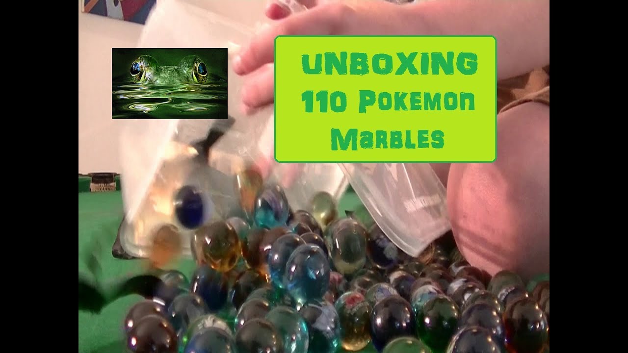 Unboxing 110 Pokemon Marbles (2nd Hand Madness) - YouTube