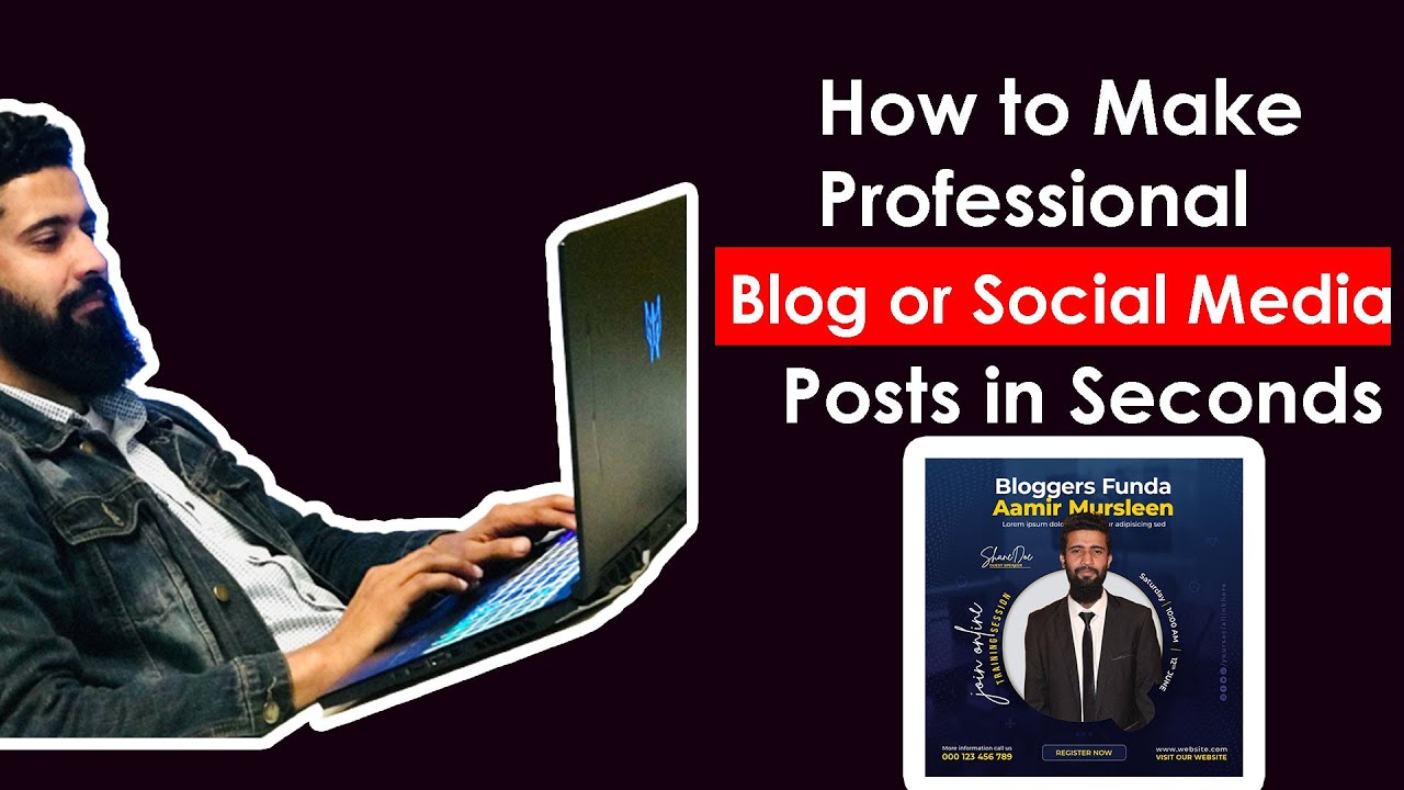 How to Make Social and Blog Post Professional Images In Seconds - YouTube