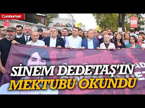 Gözaltındaki Sinem Dedetaş'ın mektubu okundu: “Dimdik buradayım, korkmuyorum\