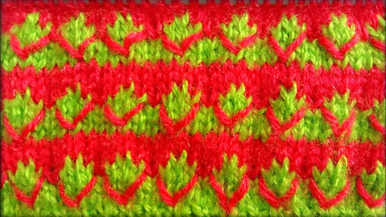 Sweater design | two colour | new |sweater ka design | sweater ki bunai ...