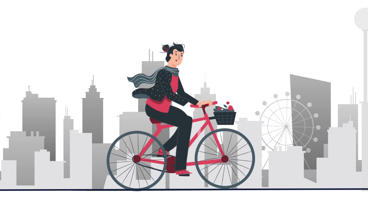 Cycling cycle Custom animation - YouTube