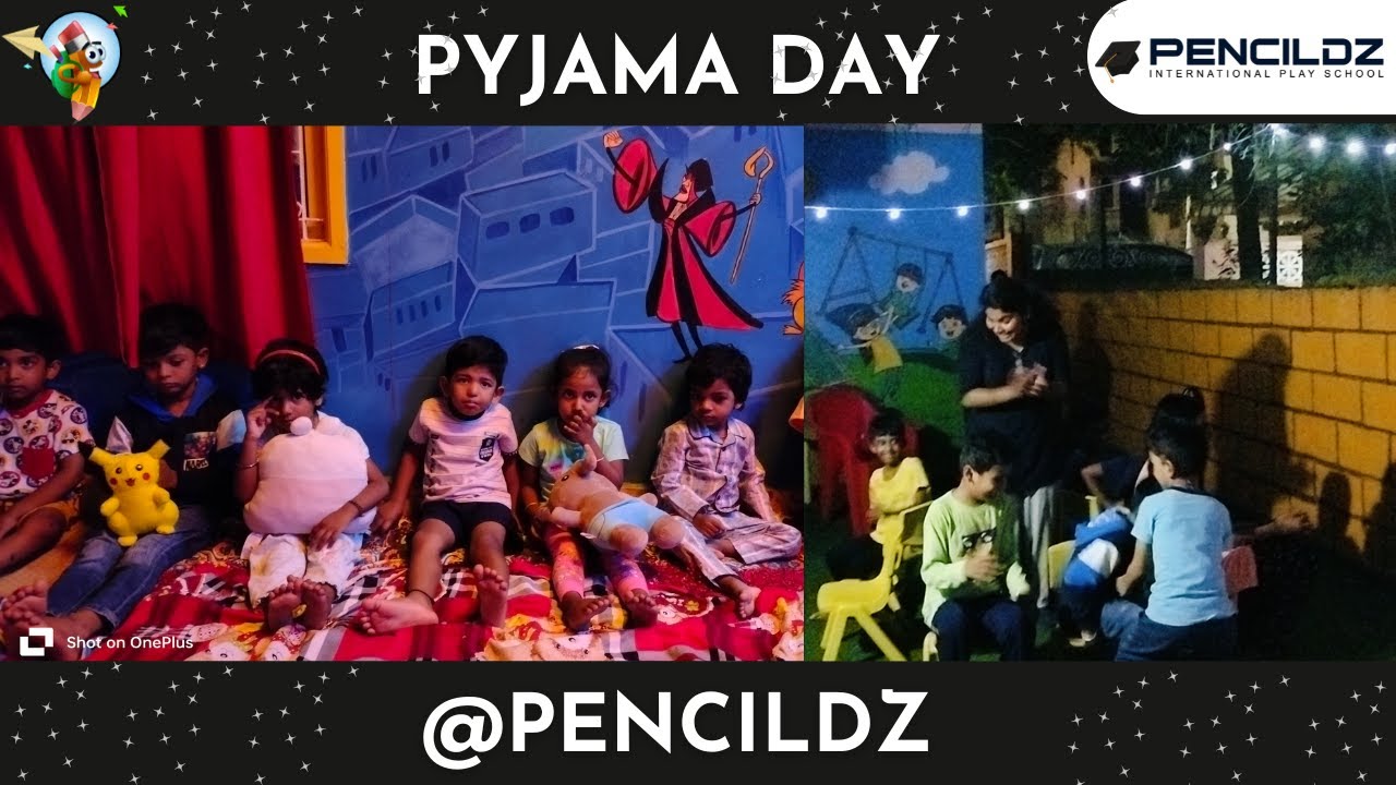 Pyjama day | Dance | Games | Dinner | Fun | Pencildz - YouTube