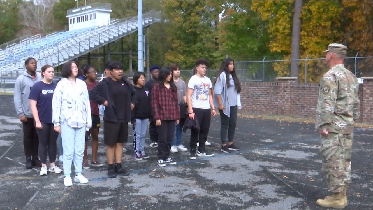 JROTC program building leaders in community thanks to two veterans - YouTube