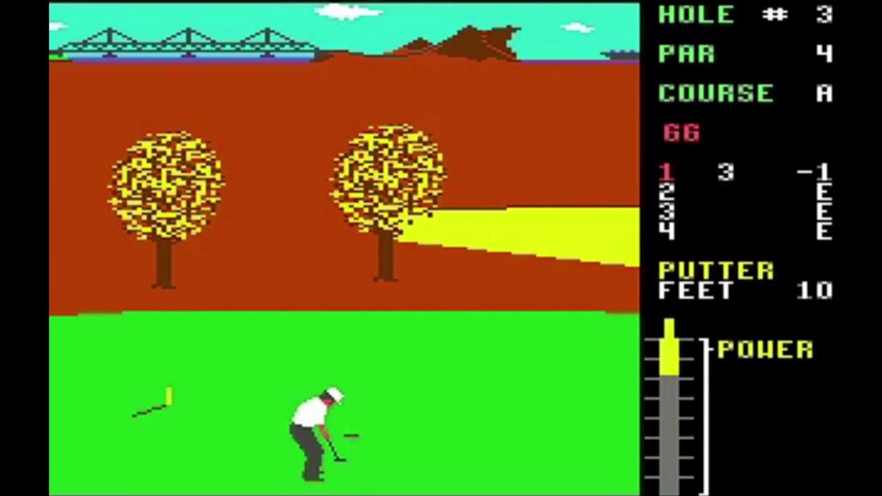 Leaderboard Executive - Golf - Commodore 64 - YouTube