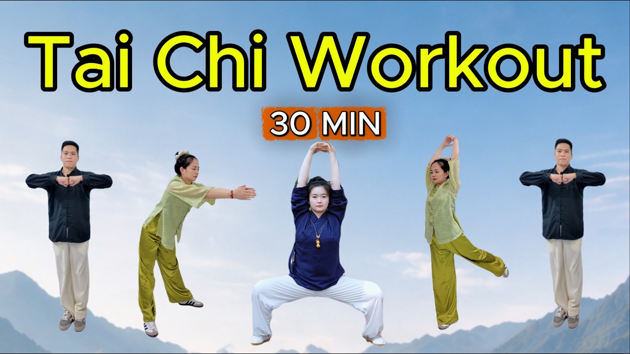 Full Body Tai Chi for Beginners | Lower Cortisol, Burn Calories and ...