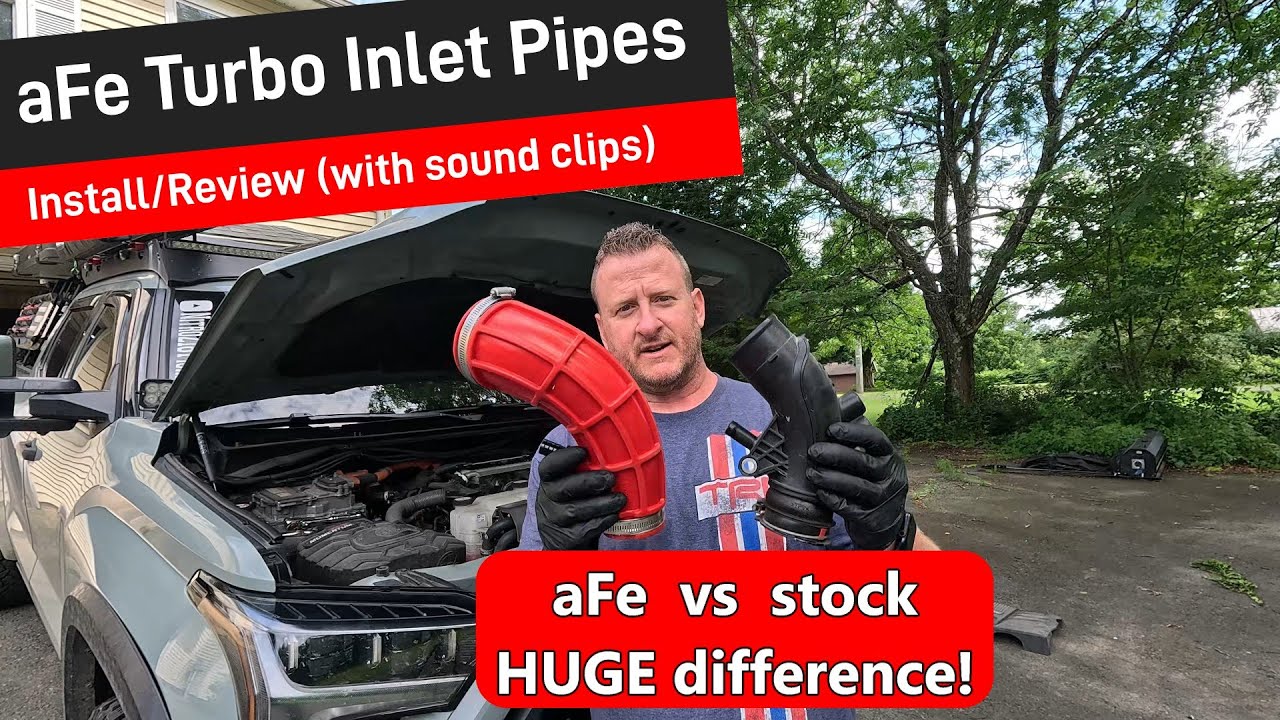 aFe Turbo Inlet Pipes, Install/Review on a 2022 Toyota Tundra TRD Pro ...