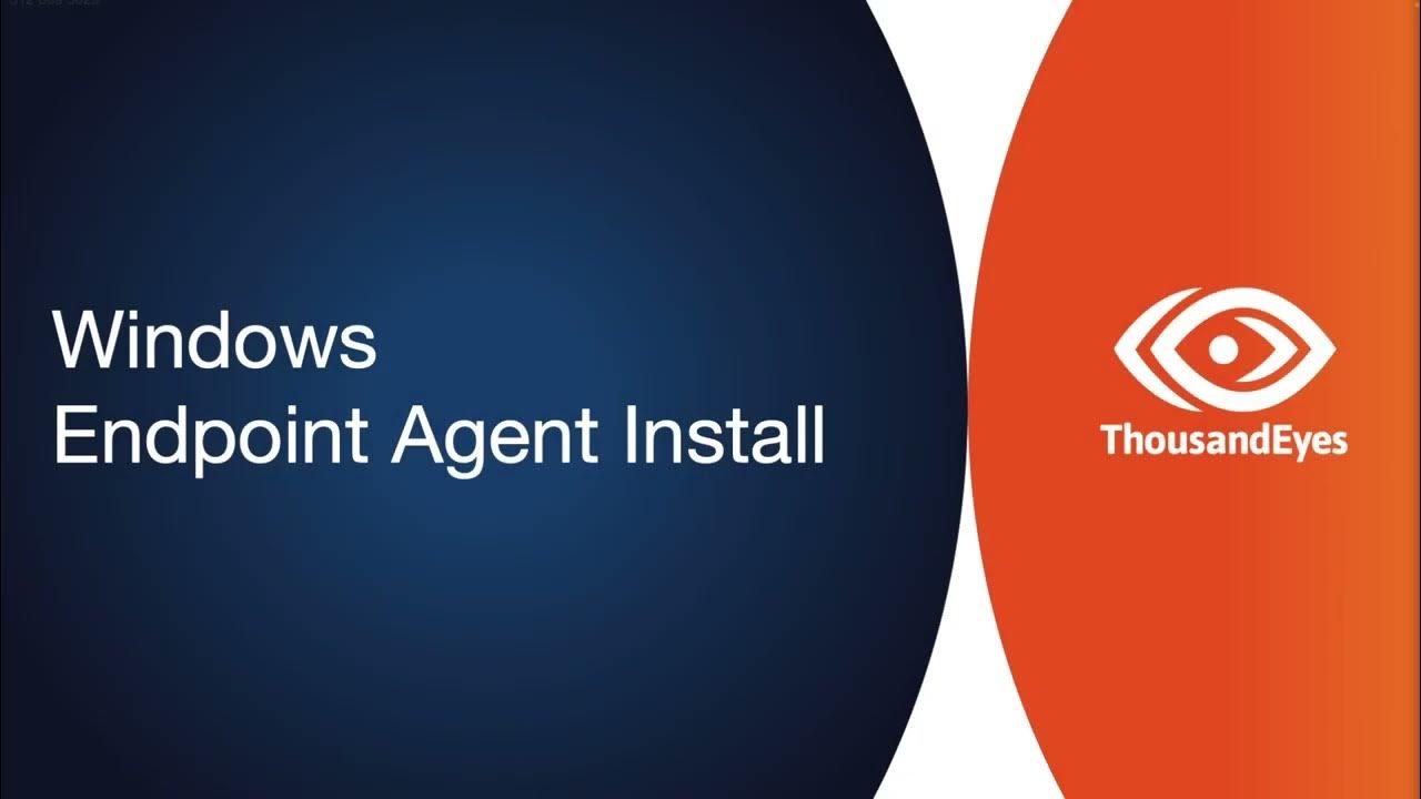 ThousandEyes - Endpoint Agent Installation on Windows - YouTube
