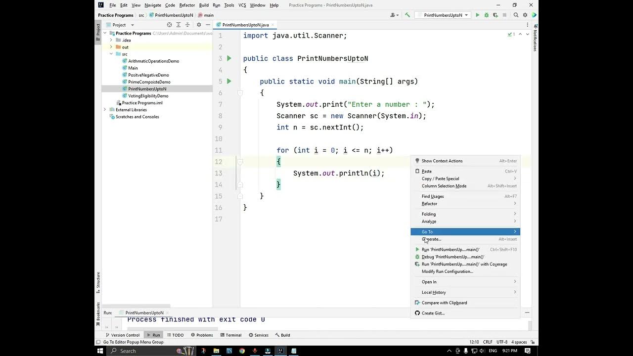 Practice Program : Print all even/odd numbers from 0 upto N - YouTube