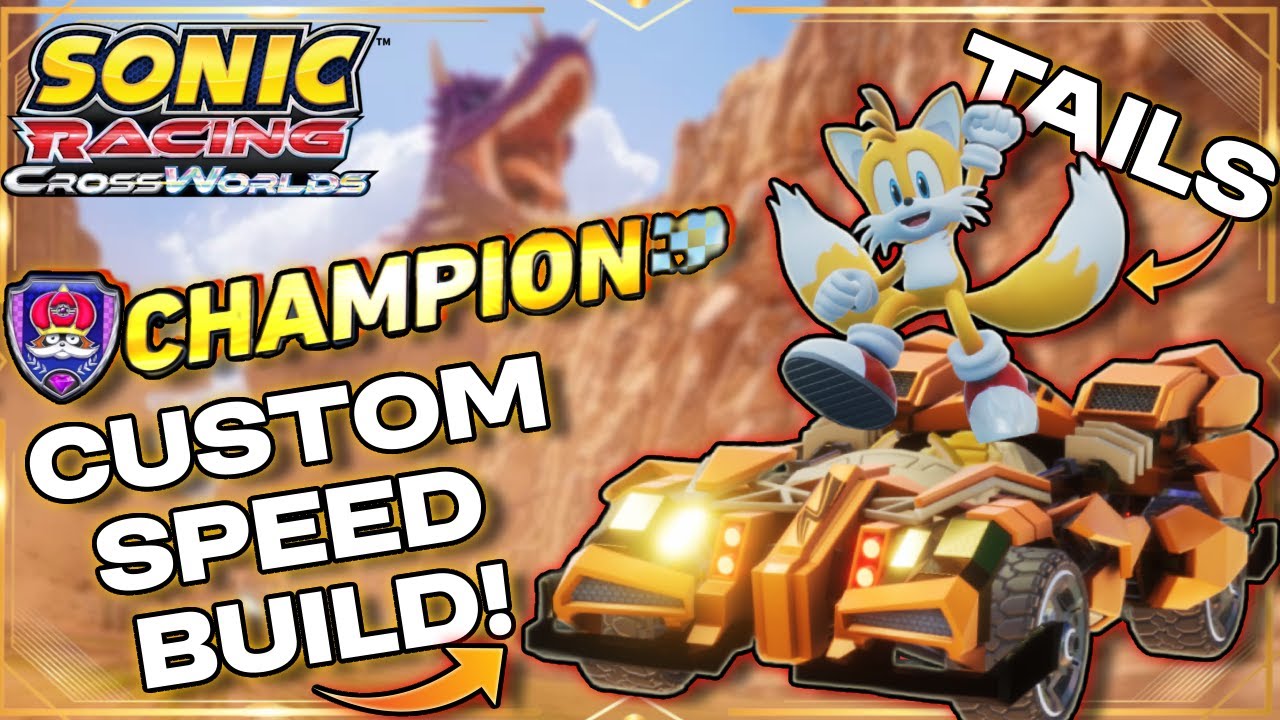 Tails Gameplay FASTER THAN SONIC! | Custom Speed Build! | Sonic Racing ...