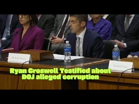 former DOJ official Ryan Crosswell testified about his recent ...