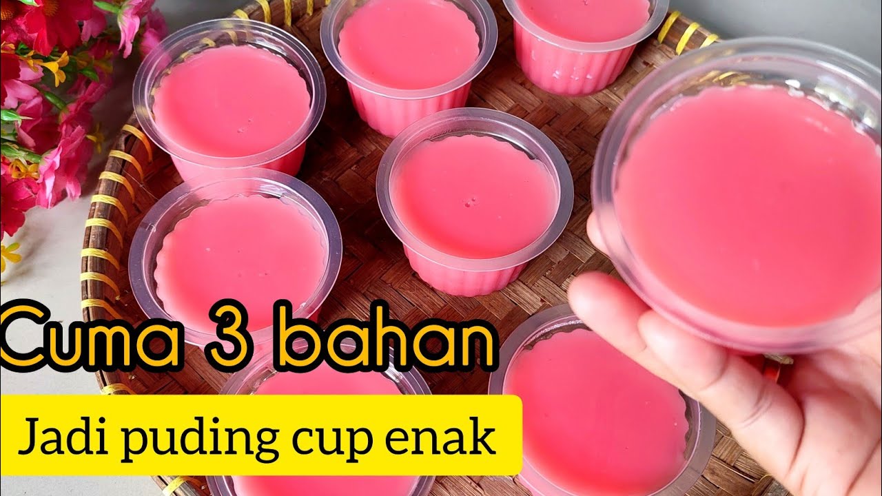 Cuma 3 bahan !! jadi puding susu enak - YouTube
