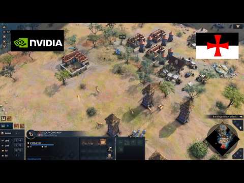 Age of Empires 4 - 1v1 Knights templar vs Chinese Fast Win | Multiplayer Gameplay