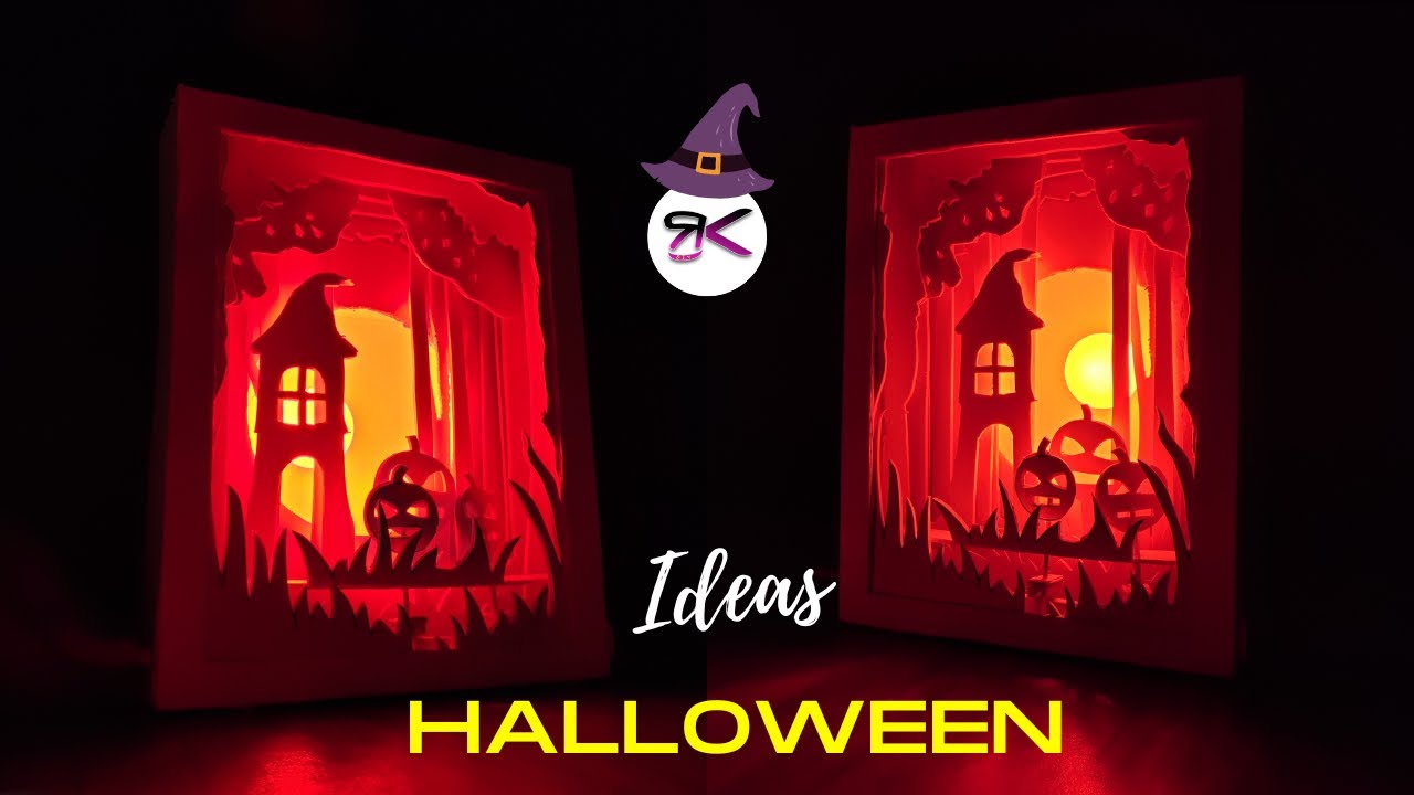 Lighted Halloween Decoration Featuring a Mechanical Pumpkin 🎃 - YouTube