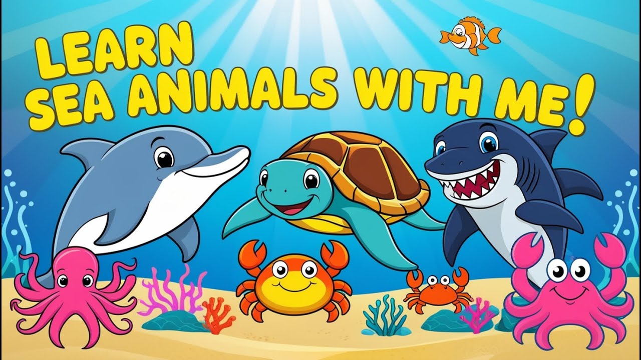 BELAJAR MENGENAL NAMA-NAMA HEWAN LAUT BAHASA INDONESIA & BAHASA INGGRIS ...